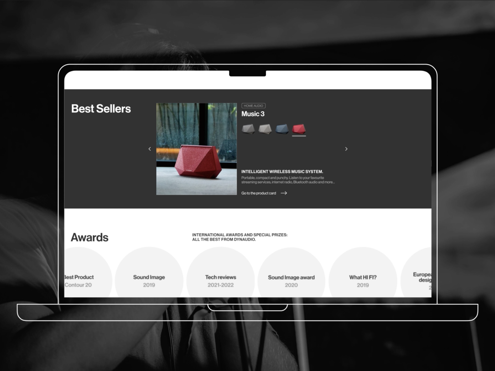 Dynaudio. Main page by Alena on Dribbble