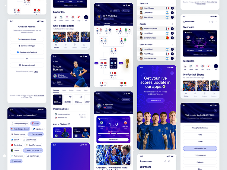 Sports Live Scores App UI by Ofspace UX/UI on Dribbble