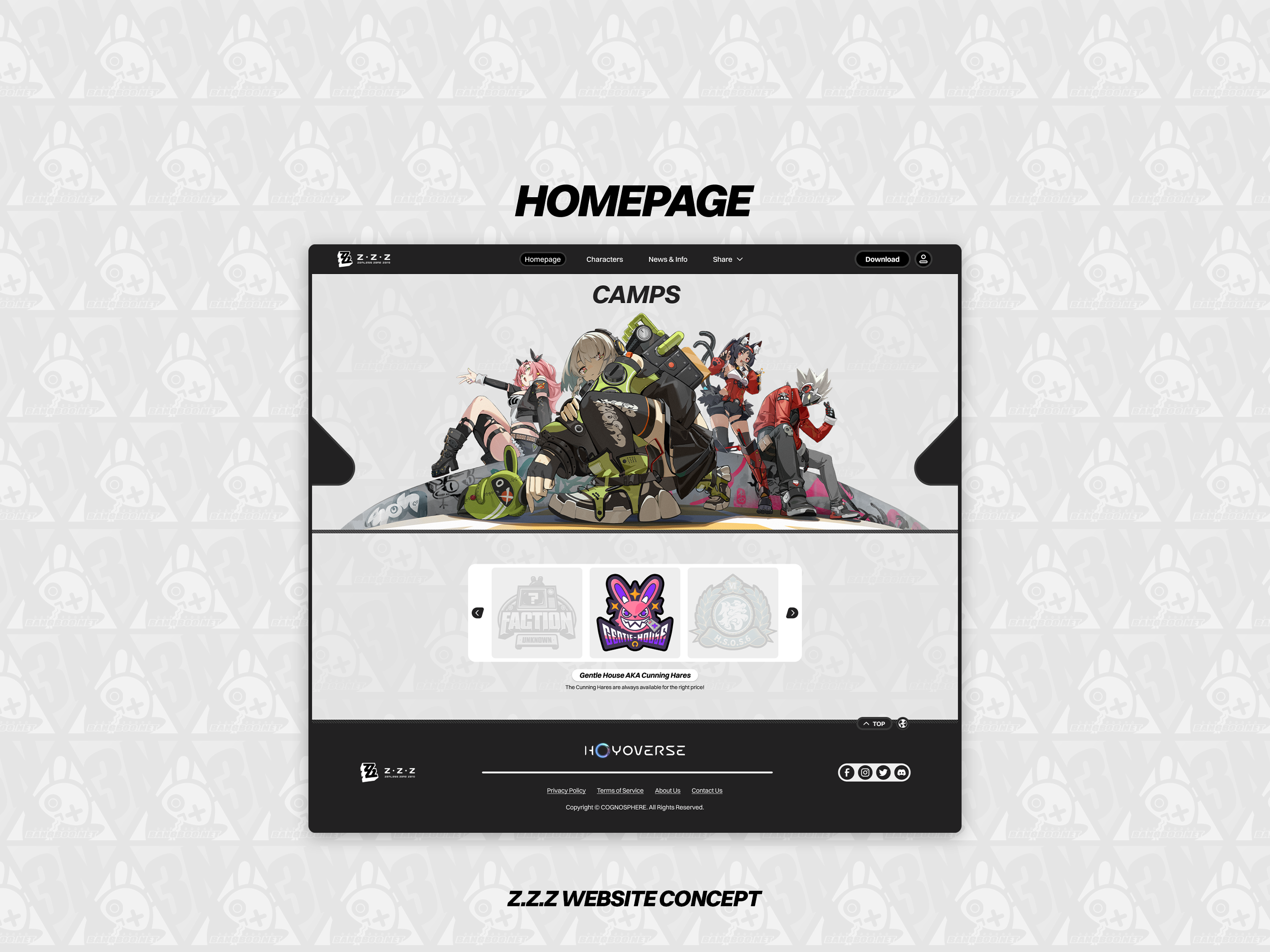 Zenless zone zero website concept by khaled on Dribbble