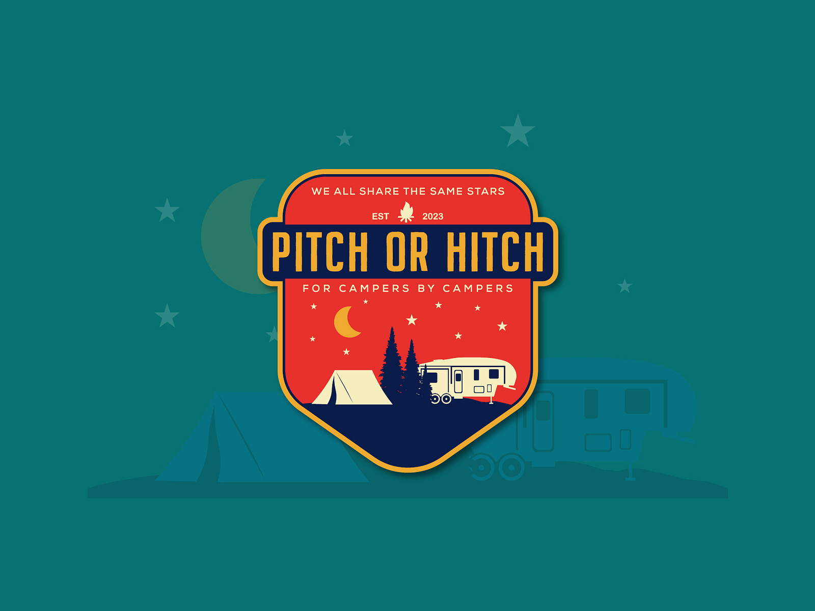 Pitch or Hitch logo design by Nurul Islam Arif | Custom Patch, Logo & T ...