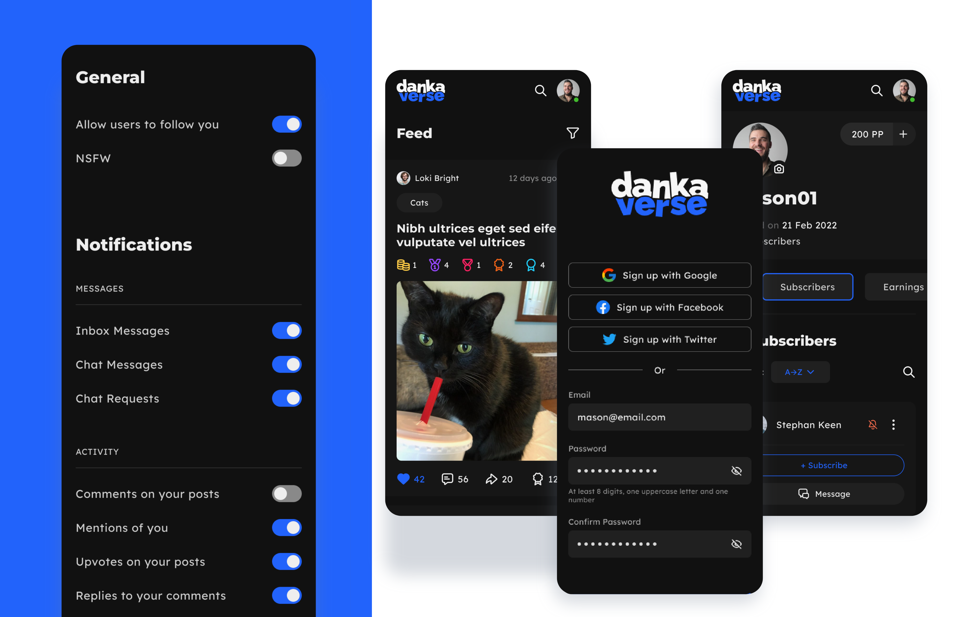 Danka Verse platform design by Rekos - UI/UX & Branding Agency on Dribbble