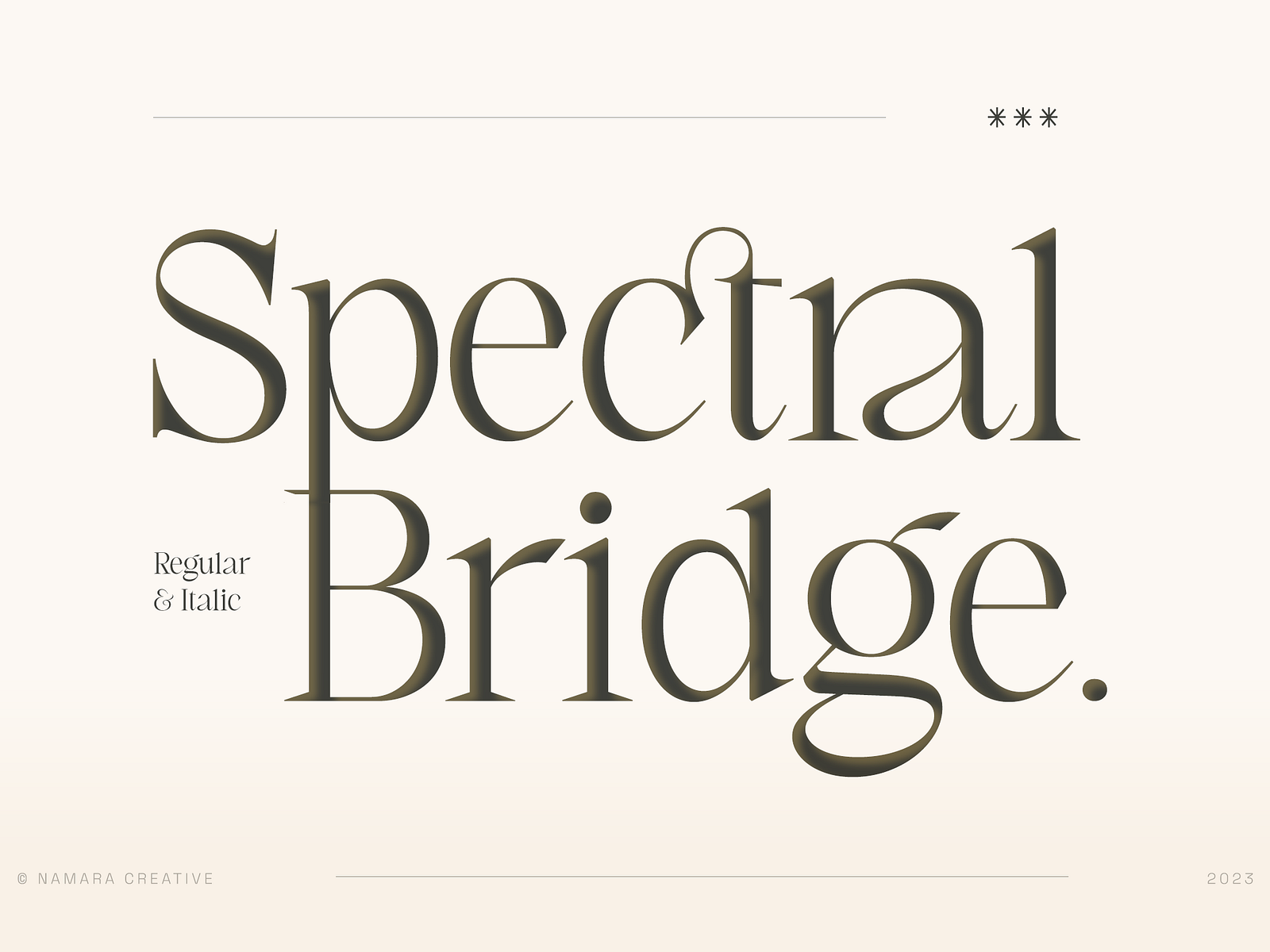 Spectral Bridge - Modern Serif Fonts by Namara Creative for onedsgn on ...