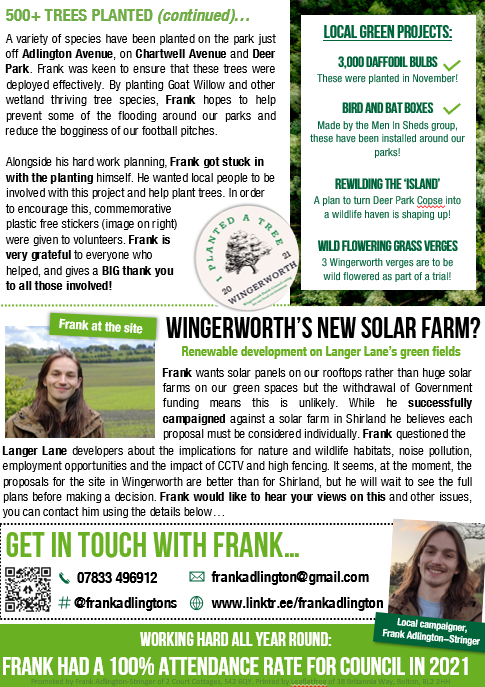 Derbsyhire Green Party Newsletters by Frank Adlington-Stringer on Dribbble