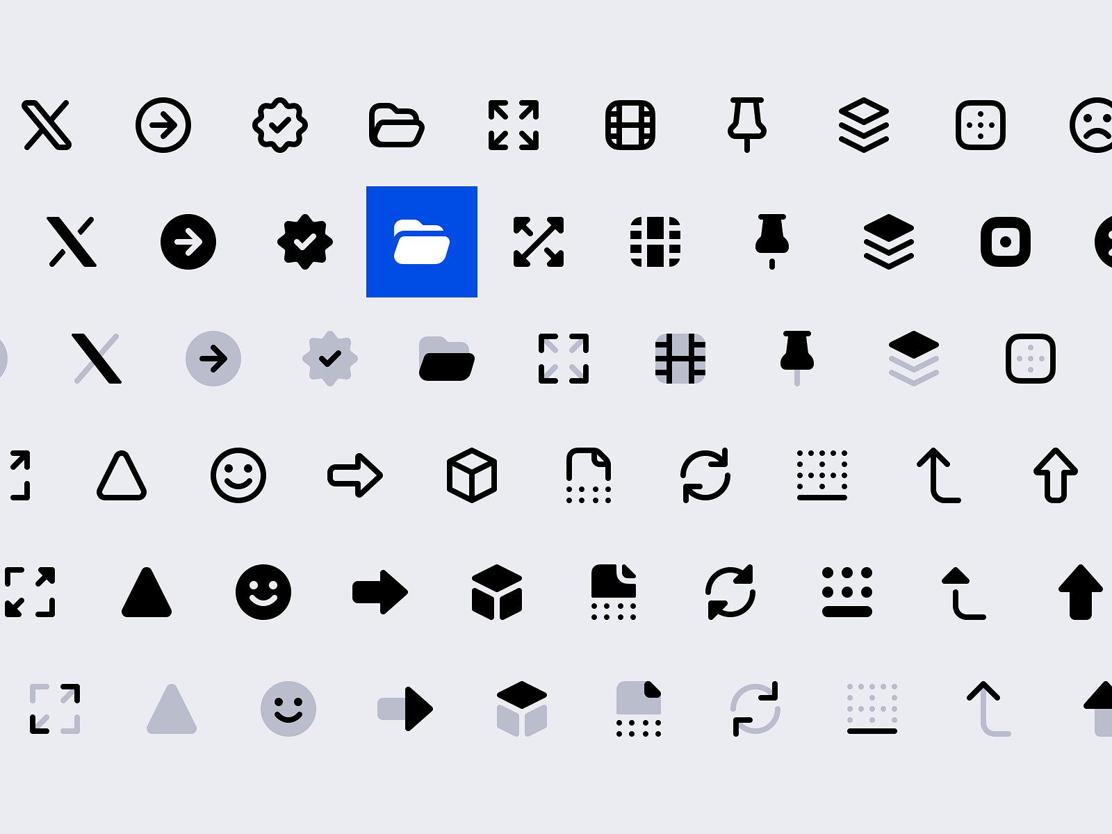 Universal Icon Set | Updated to v2.5 by Dima Groshev | 123done on Dribbble
