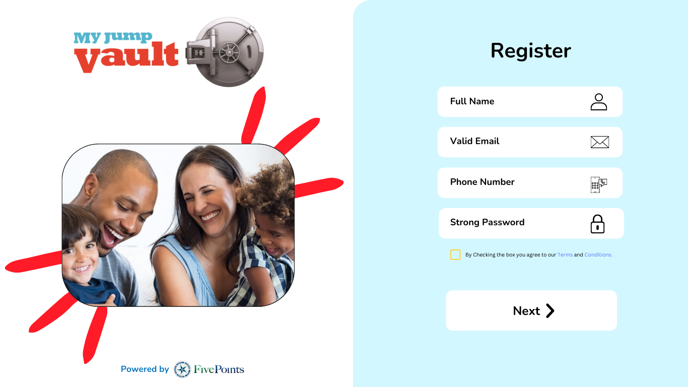 My Jump Vault - Login Page by Melissa on Dribbble