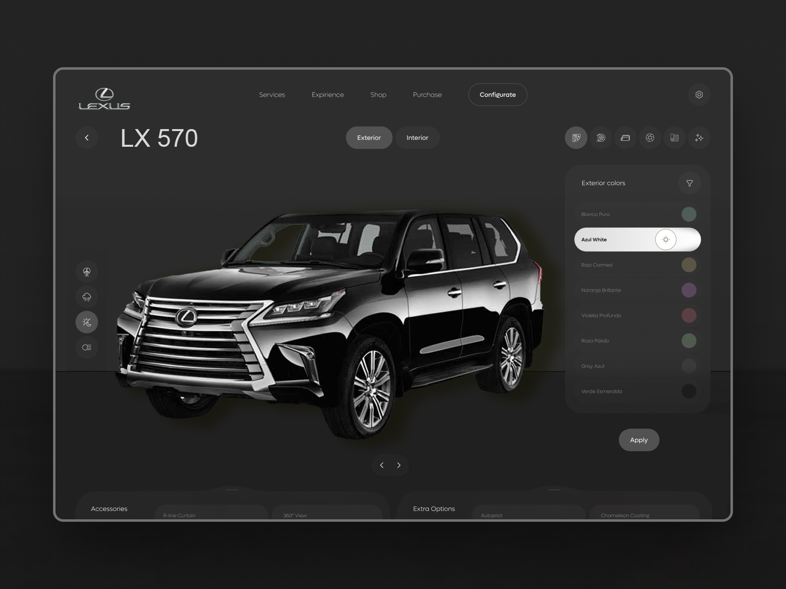 Lexus Configurator – Сar Customiser App by Галата Елена/Halata Olena on ...