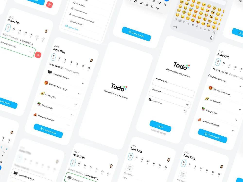 Todo List UI designs, themes, templates and downloadable graphic ...