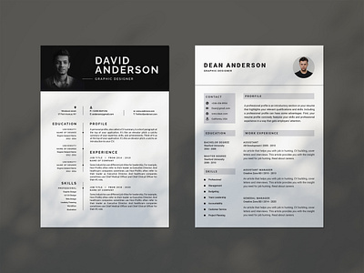cv/ resume design by Md. Monirul Islam on Dribbble