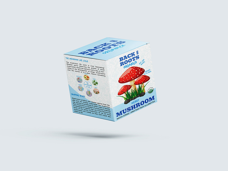MUSHROOM BOX LABEL DESIGN by Ab ohab on Dribbble