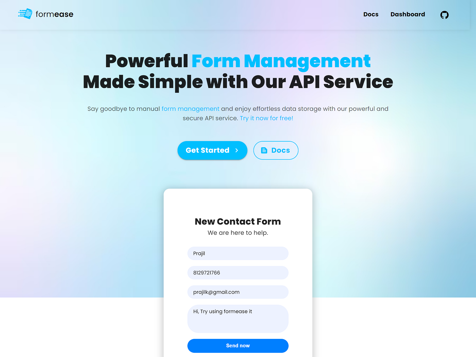 Formease - Form management service by Prajil K on Dribbble