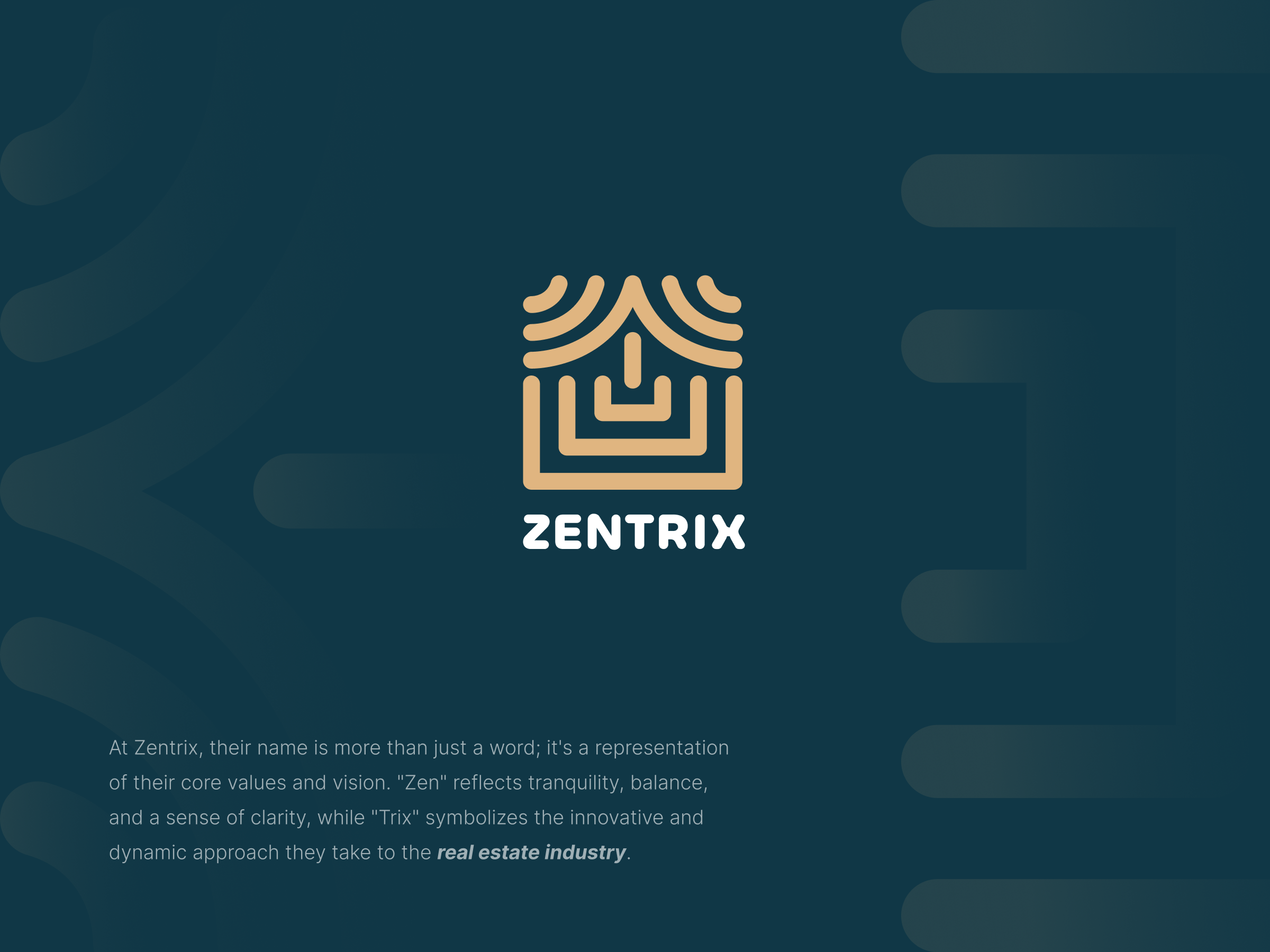 Zentrix Real Estate Company Brand Identity Design by Ofspace Branding ...
