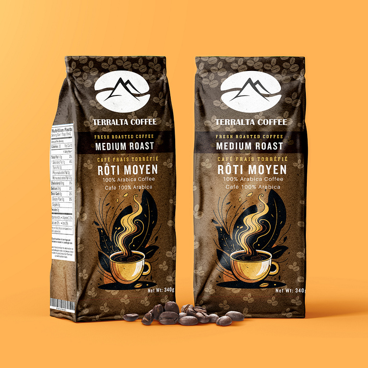 Coffee Bag Packaging Design by Md Shahin Uddin on Dribbble