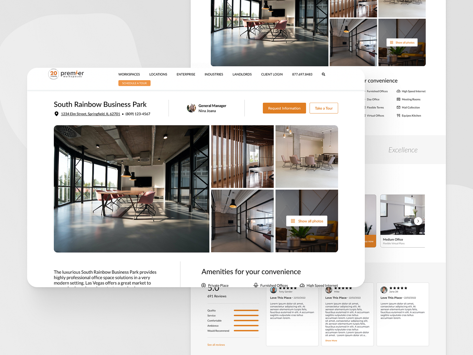 Office Service Website by Citra on Dribbble