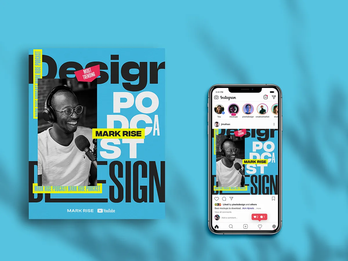 Browse thousands of Podcast Poster images for design inspiration | Dribbble