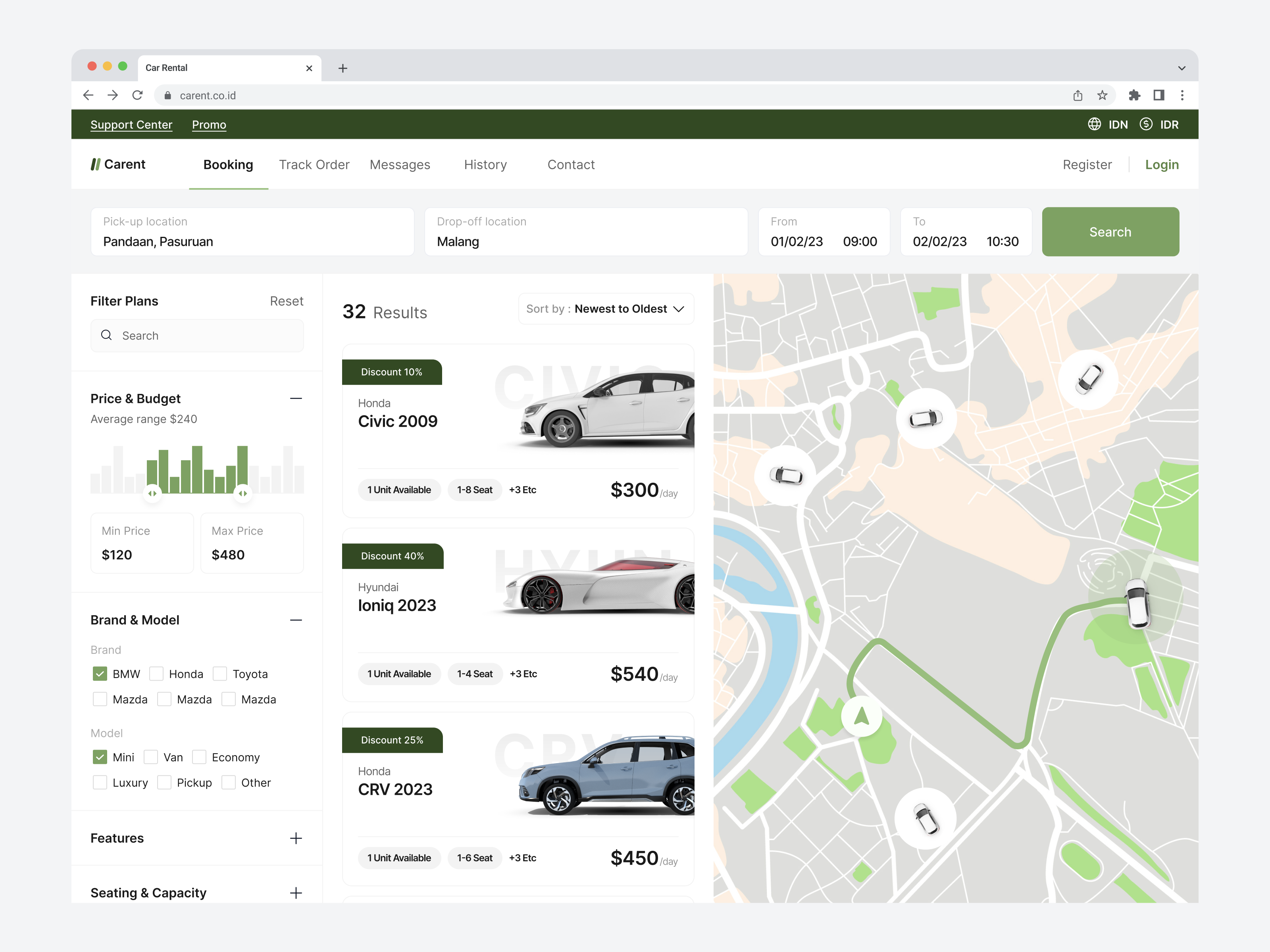 Carent's - Car Rental Dashboard by Onky for 10am Studio on Dribbble