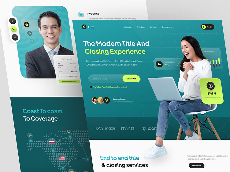 Urit Landing page by Arhansyah APP for Plainthing Studio on Dribbble Urit Landing page by Arhansyah APP for Plainthing Studio on Dribbble