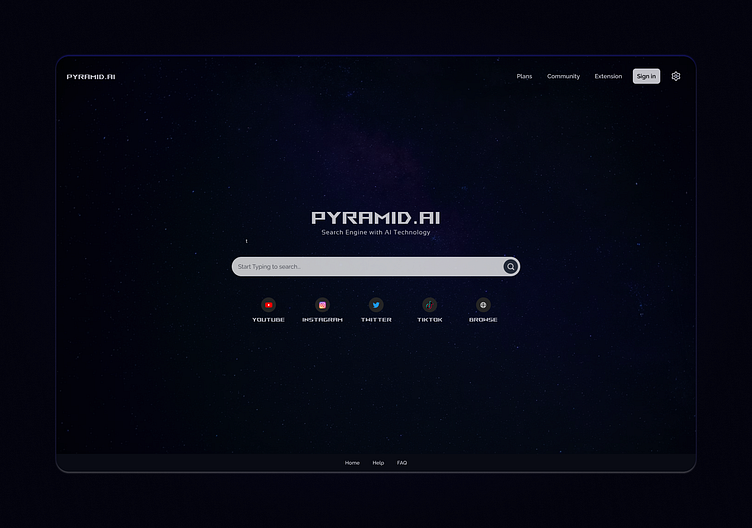 Search Engine with AI Technology by Bonar Muhzachri on Dribbble