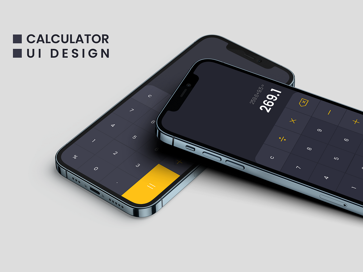 Calculator App UI Design designs, themes, templates and downloadable ...