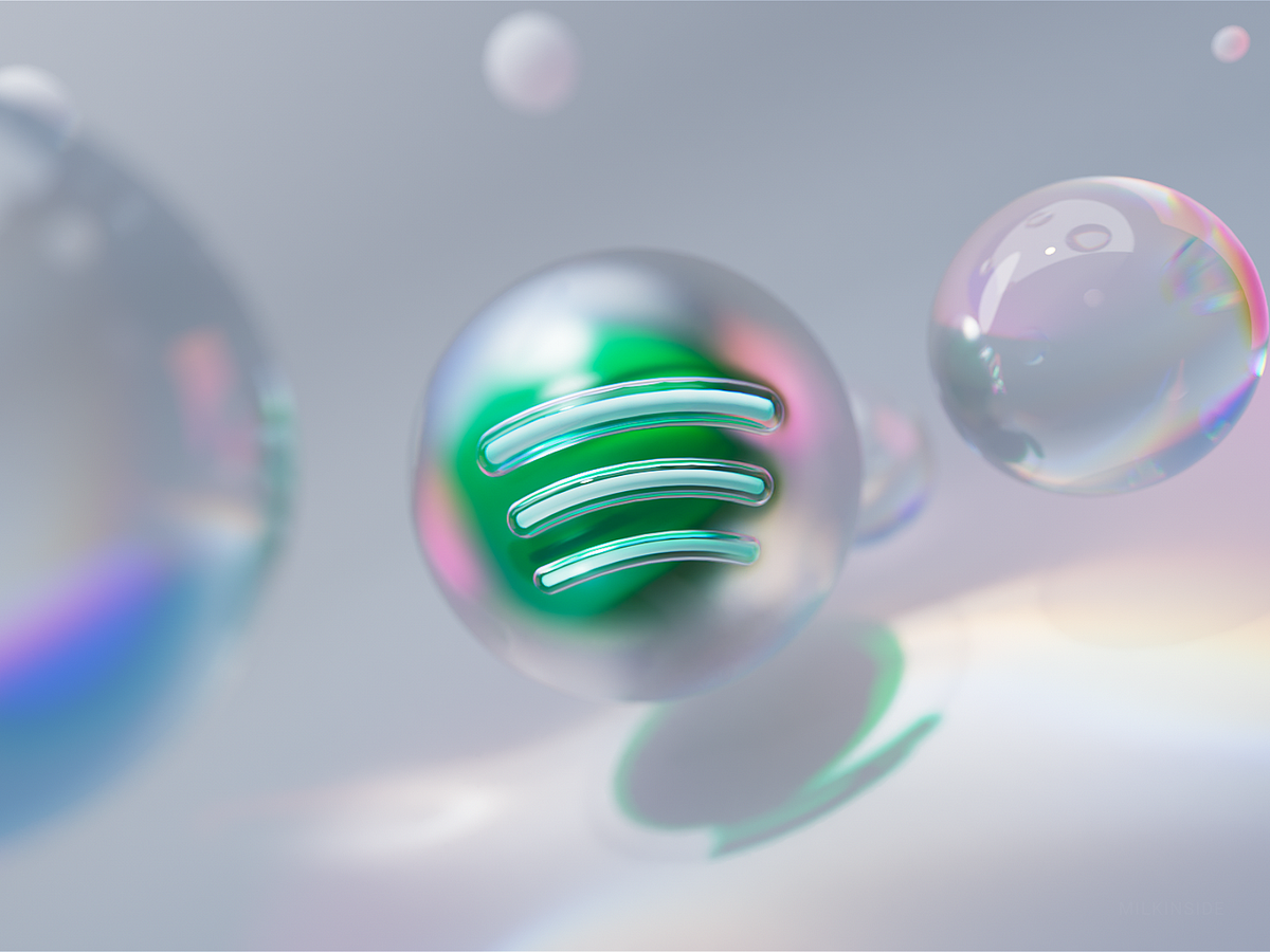 Spotify 3D logo by Gleb Kuznetsov on Dribbble