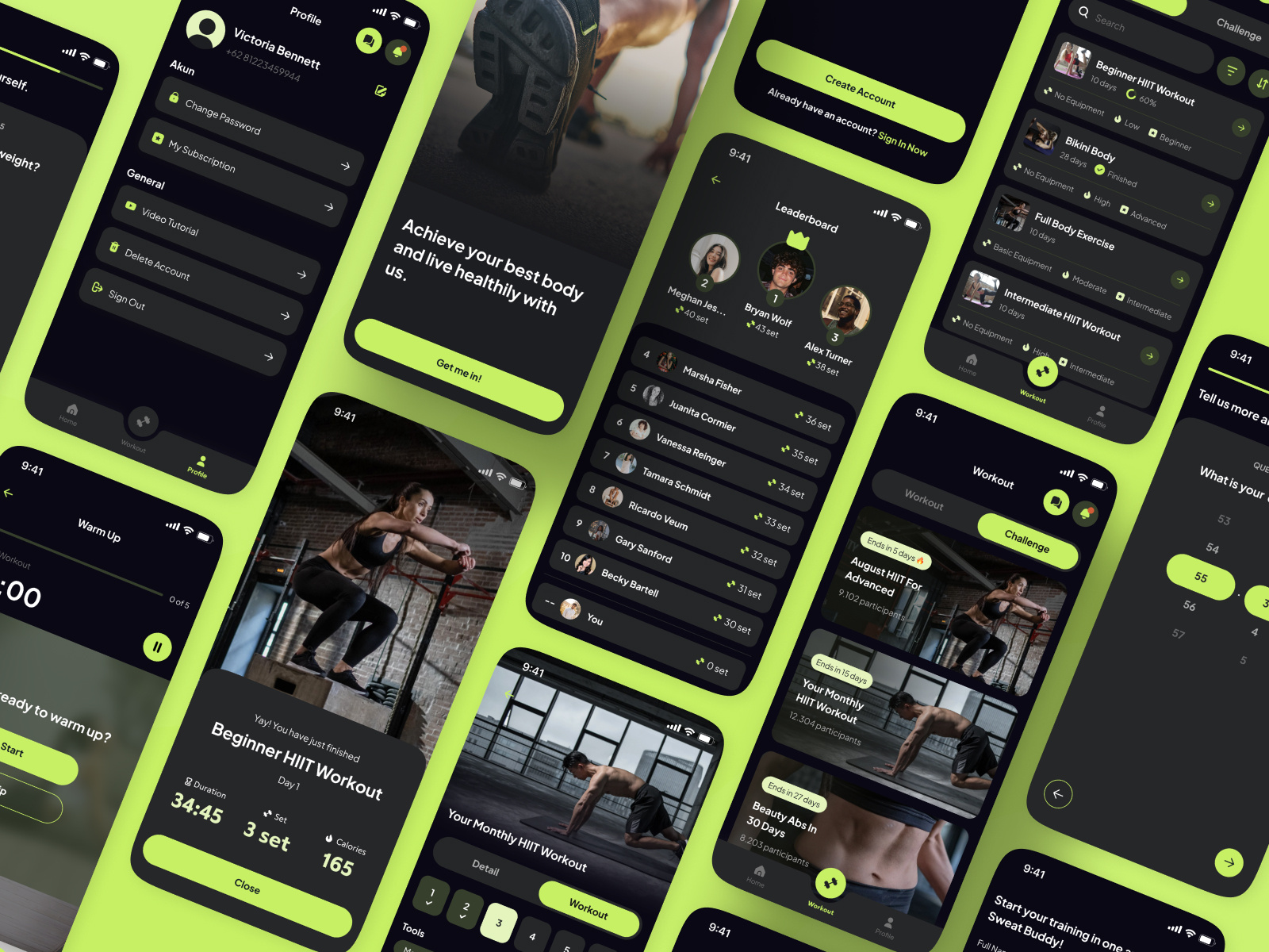 Workout App UI Kit by Dihardja Software on Dribbble