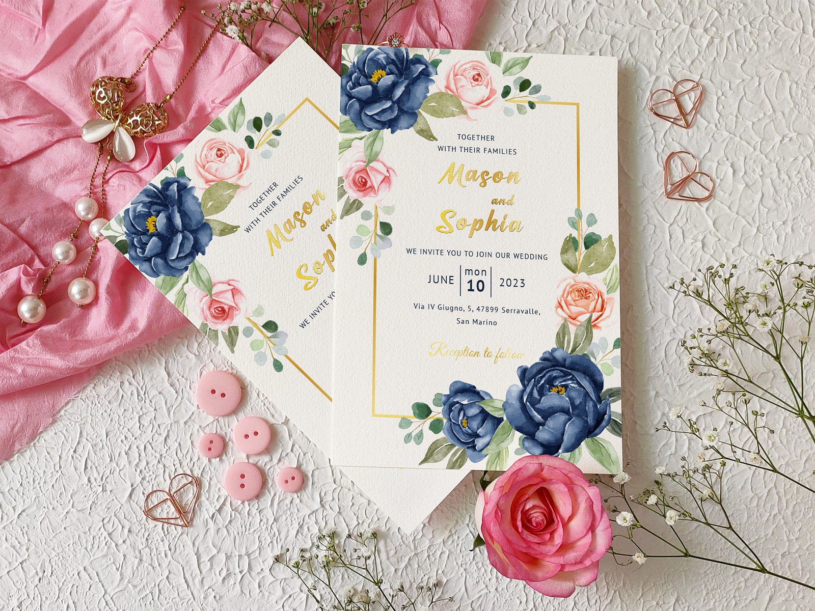 Invitation Card by Juli on Dribbble