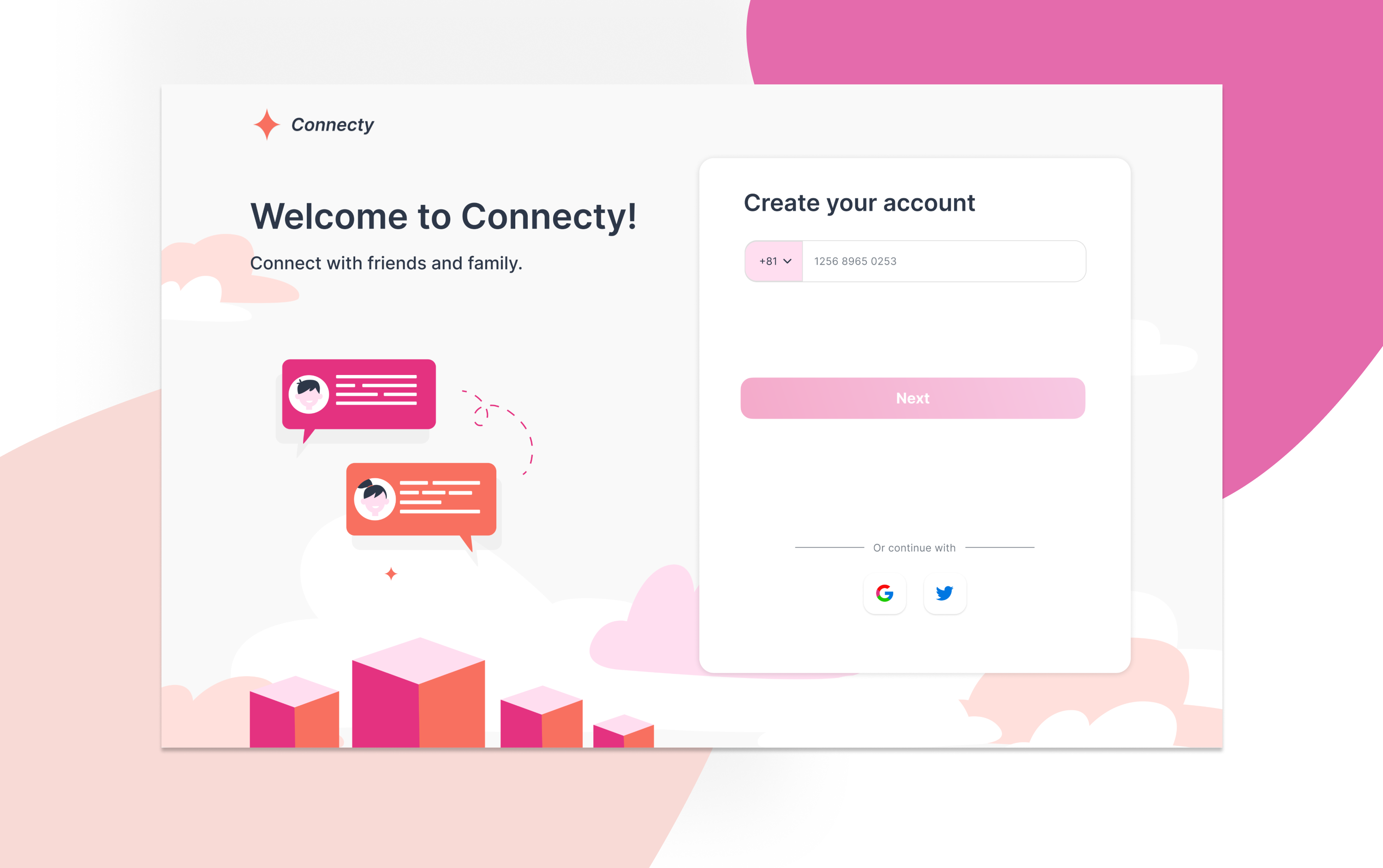 Connecty - Chatting Web App by Laxaar on Dribbble