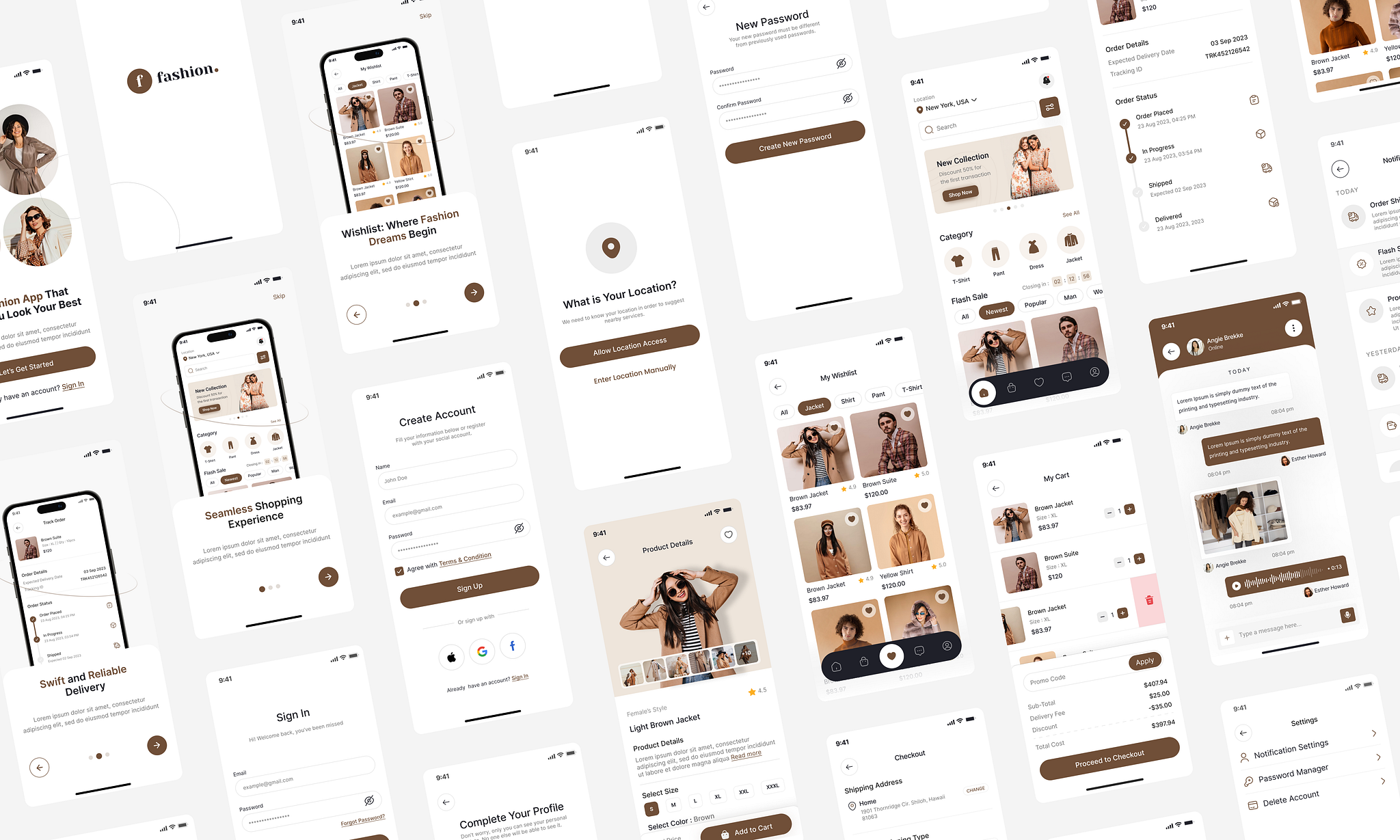 Clothing Store App/Fashion E-Commerce App | App UI Kit | Figma by Insightlancer on Dribbble
