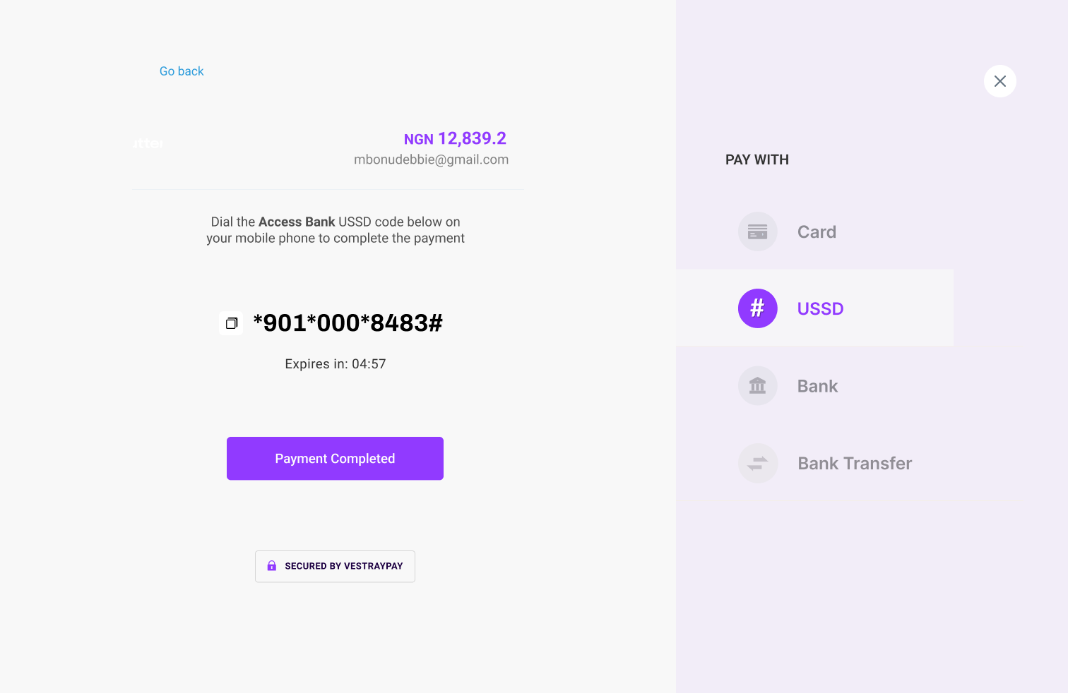 Payment gateway UI by Deborah Mbonu on Dribbble