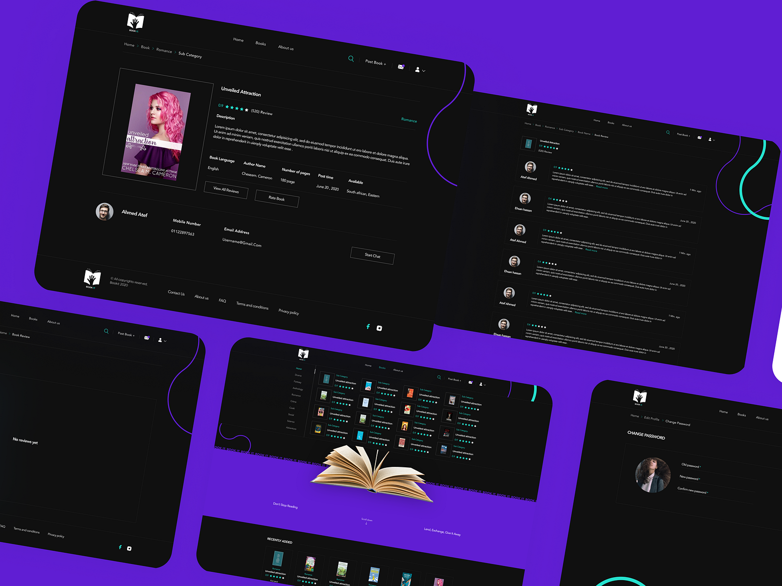 Book Details By Ehsan Hassan On Dribbble