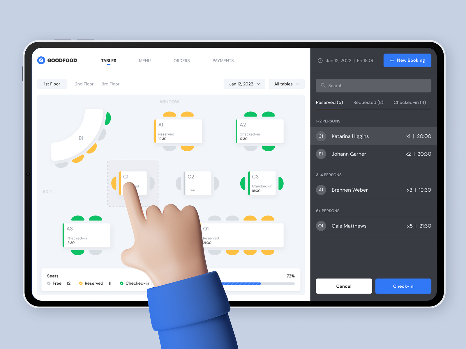 Restaurant POS System by Elinext on Dribbble