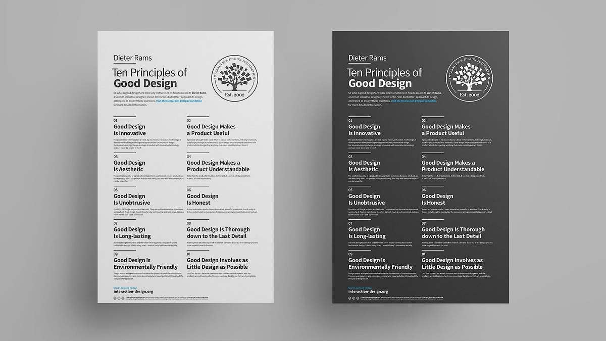 Ten Principles of Good Design by Daniel Skrok on Dribbble