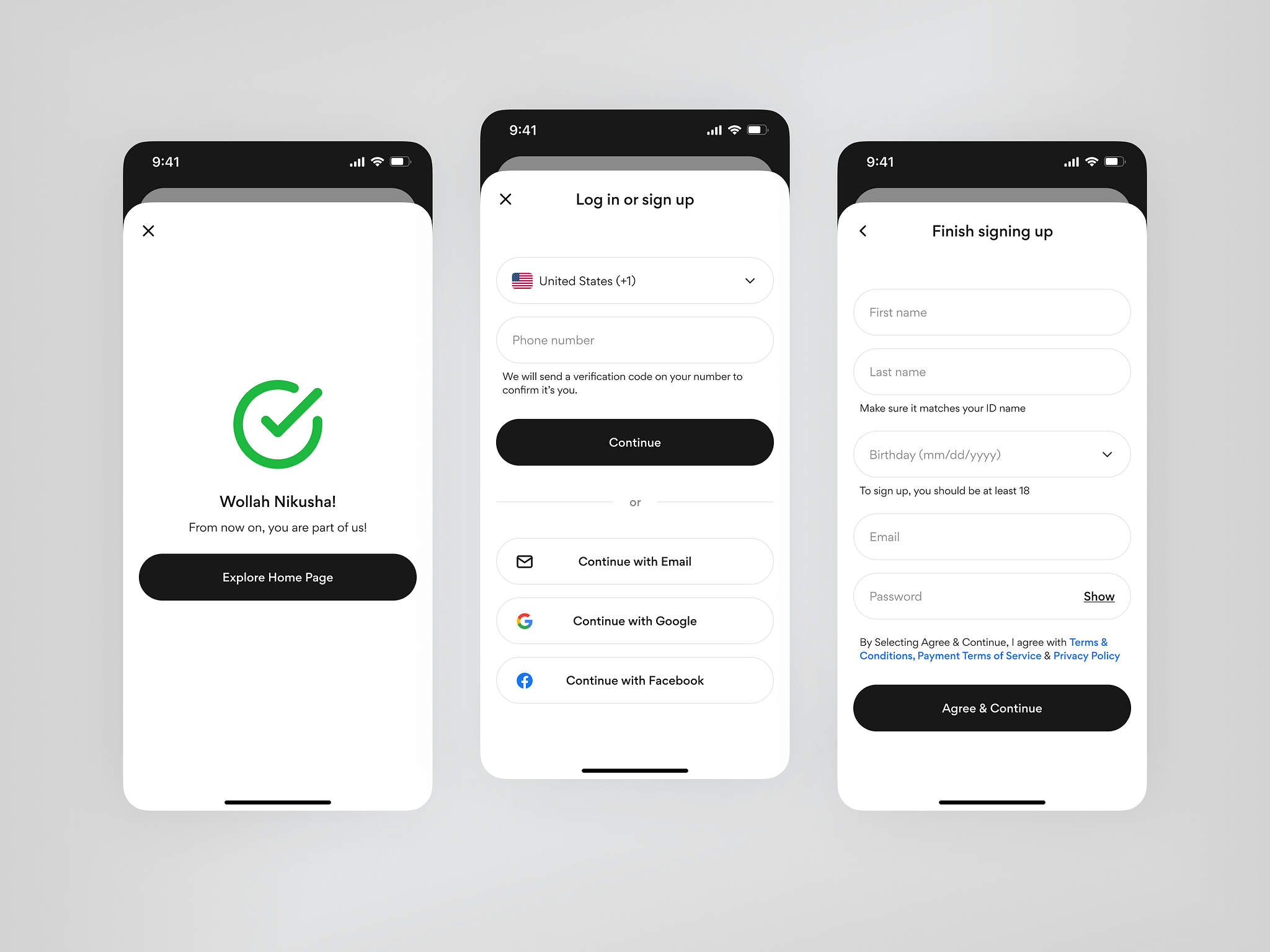 Sign Up Form by Nikusha Tetruashvili on Dribbble
