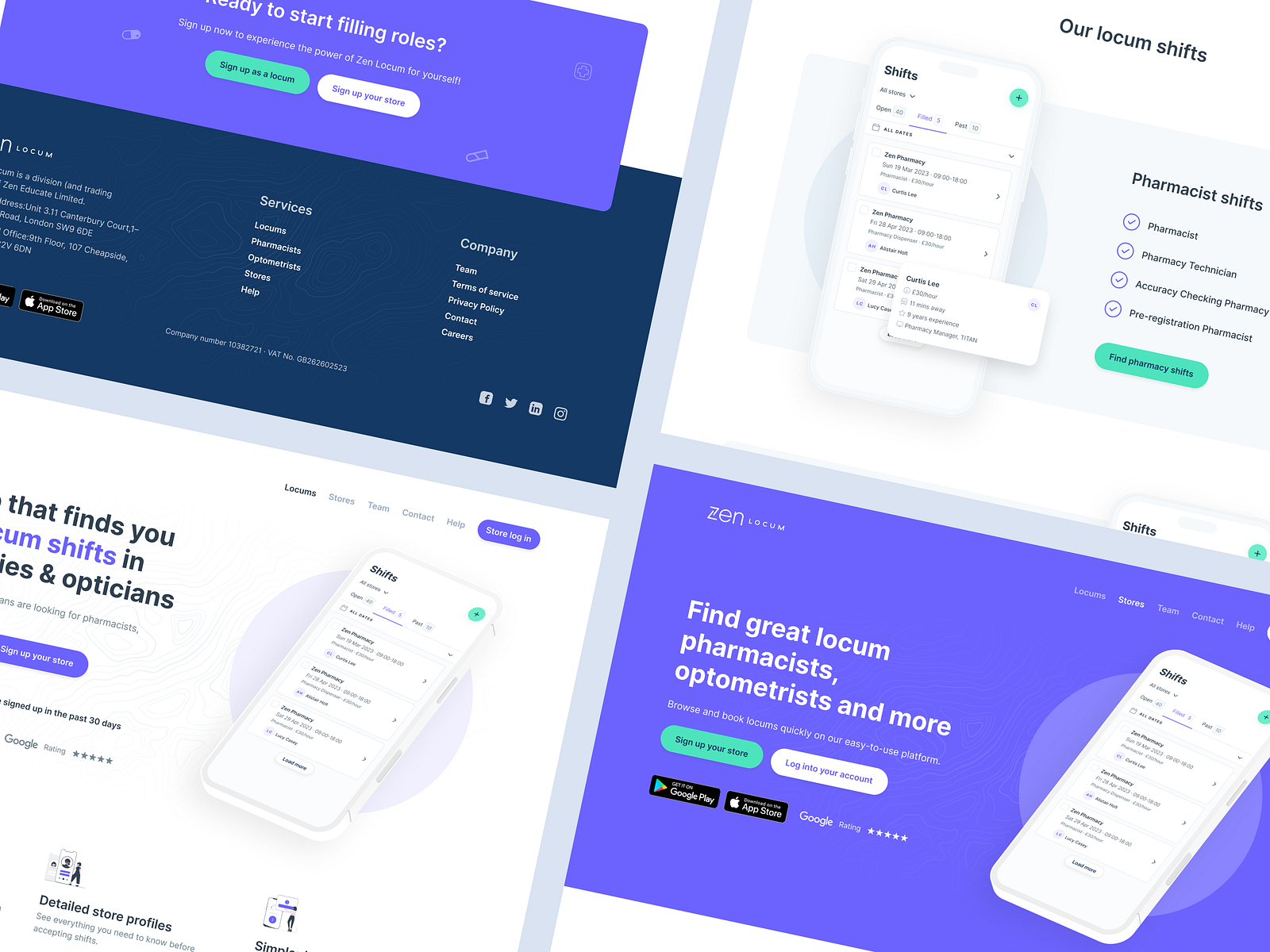 Locum Site Refresh (Concept) by Curtis Lee on Dribbble