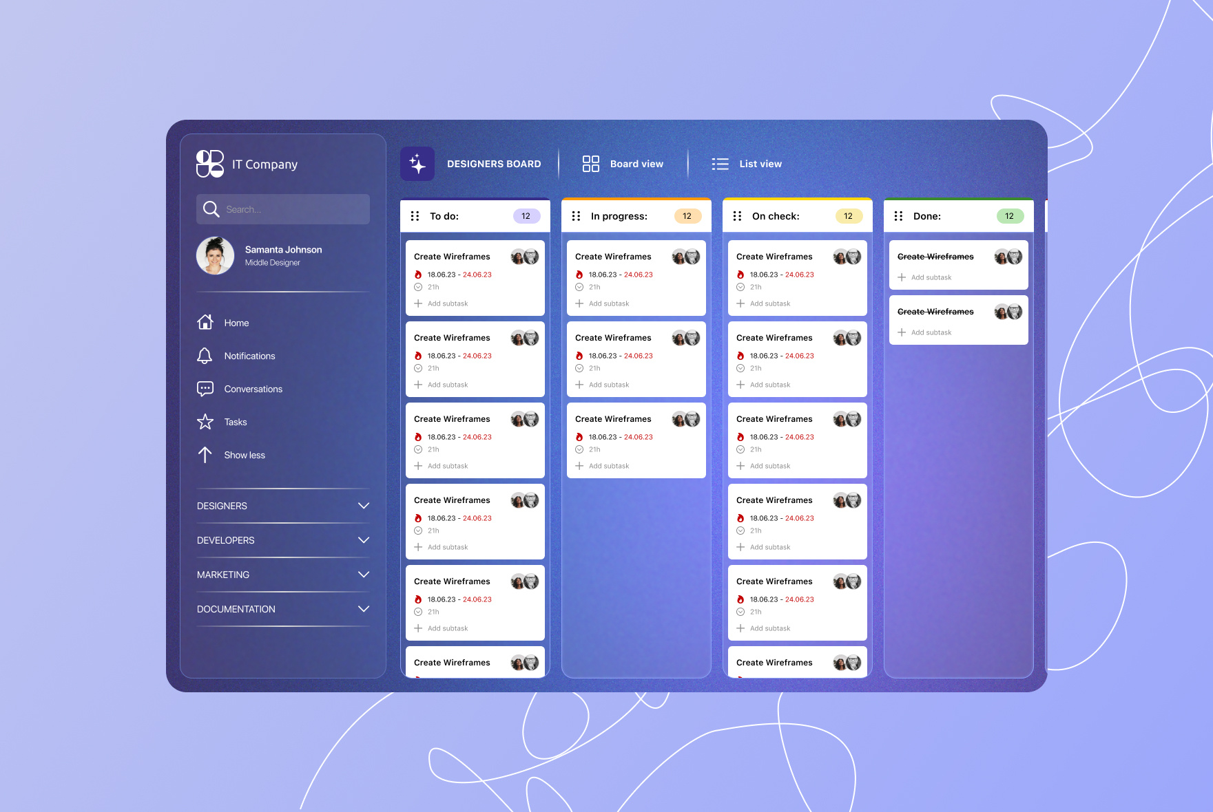 Task Board Design designs, themes, templates and downloadable graphic ...