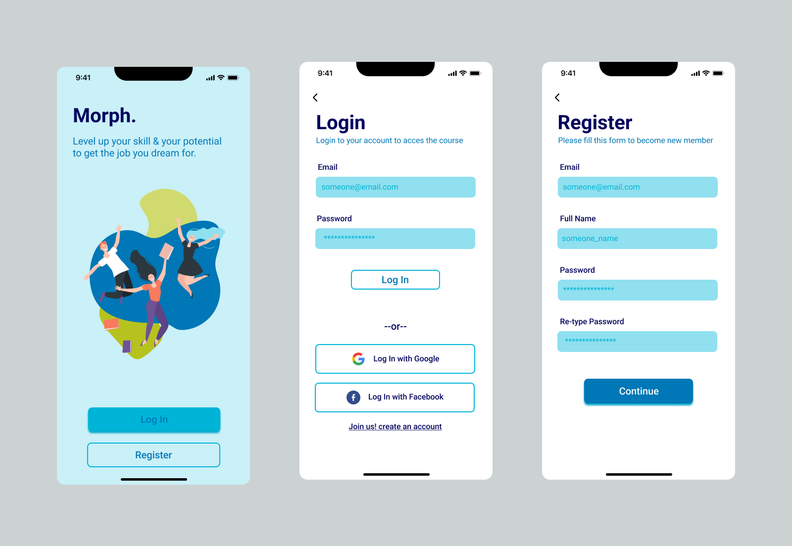 Morph, Career Goals App by Fatahillah Abid on Dribbble