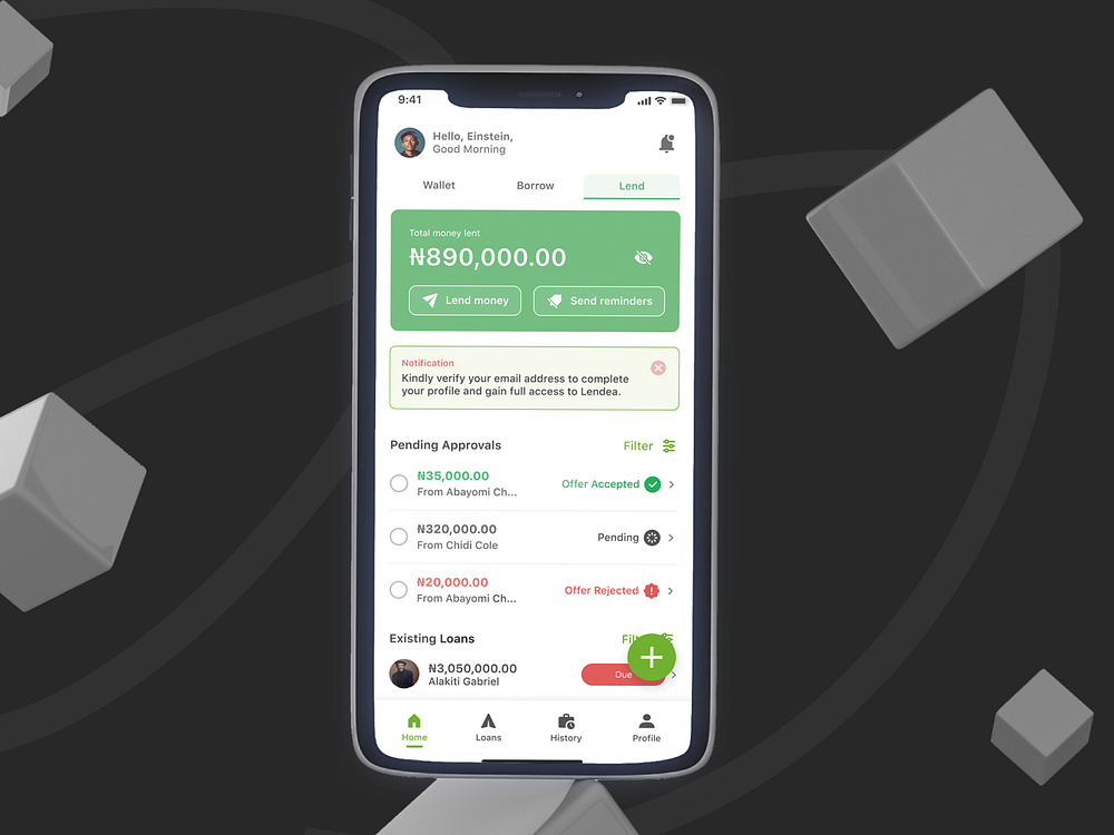 Loan UI designs, themes, templates and downloadable graphic elements on ...