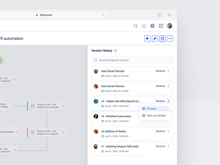 Version history module - Playbook UI by Adil on Dribbble Version history module - Playbook UI by Adil on Dribbble