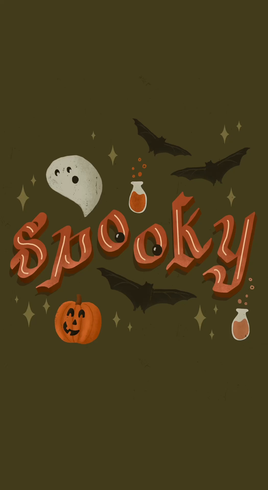 Spooky Digital Illustration by Rebekah Tennesen on Dribbble