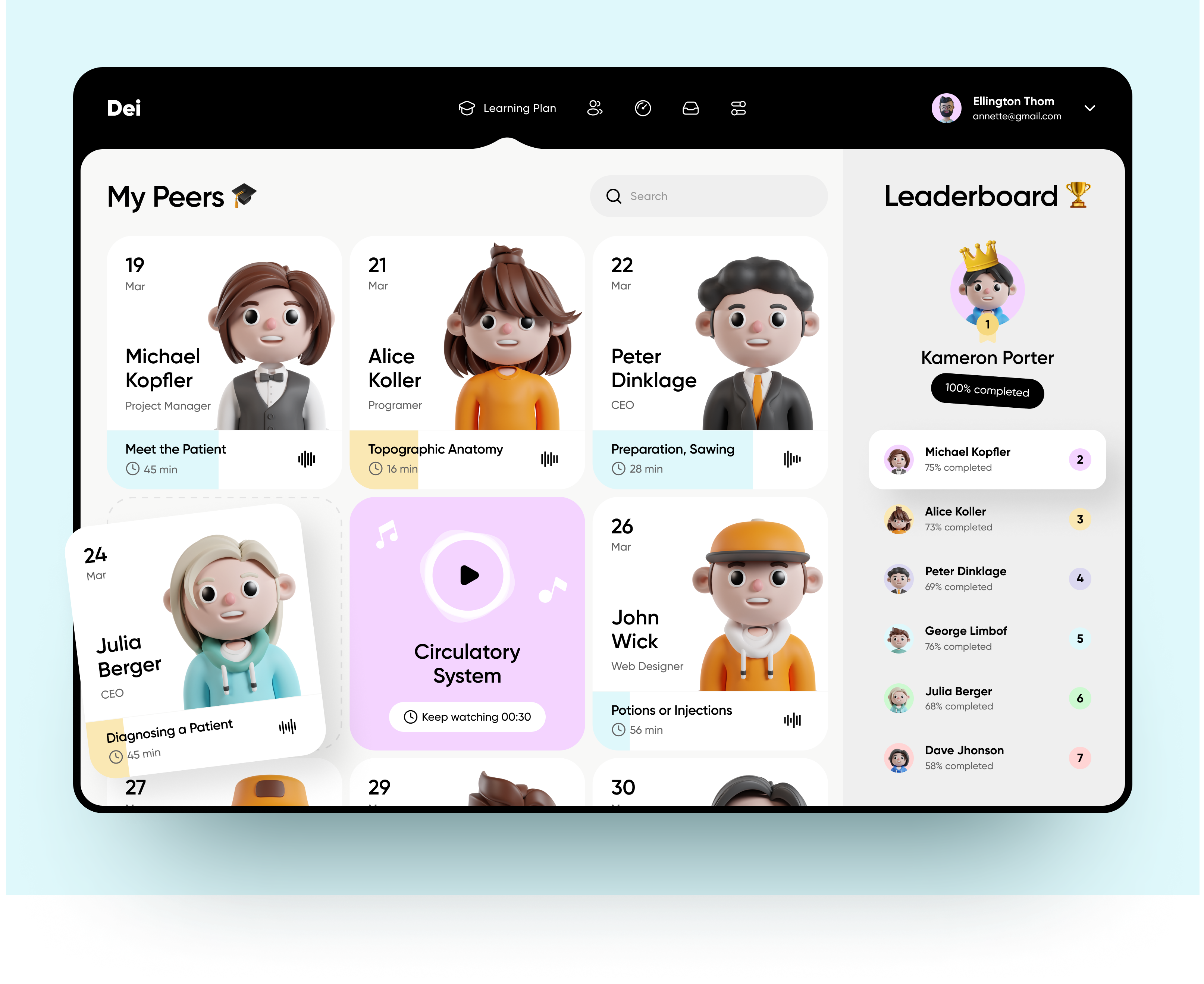 Teacher Dashboard Design by Nixtio on Dribbble