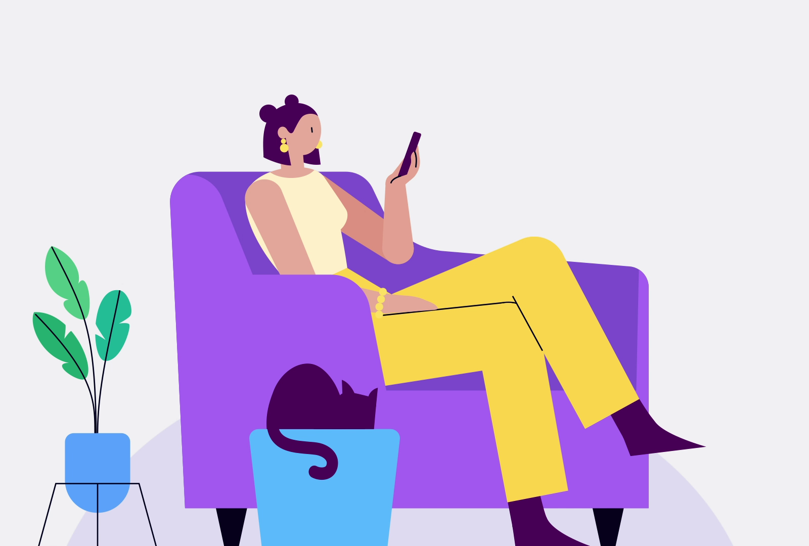 Cat and Girl flat 2d animation by Andrew Malakhov on Dribbble