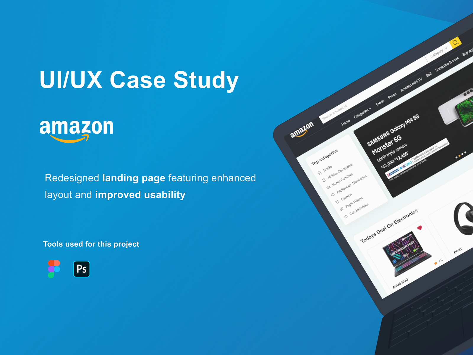 Amazon Landing Page - Case Study by Shitij Nain on Dribbble