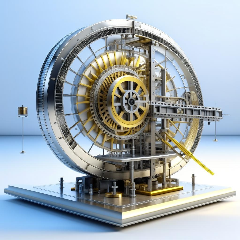 Detailed Infographic drawing of perpetual motion machine by Jack Conev ...