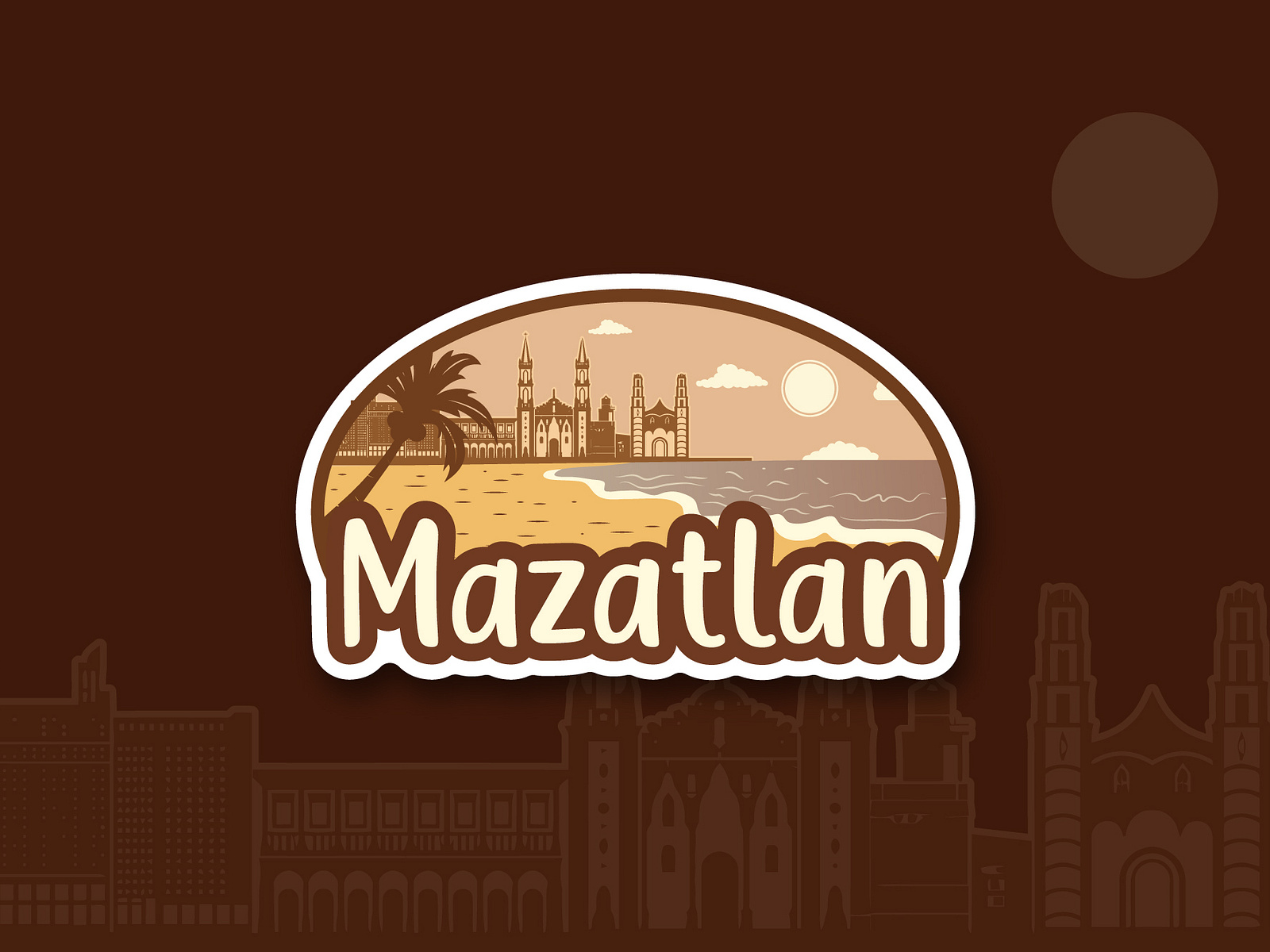 Mazatlán Sticker Design by Nurul Islam Arif on Dribbble