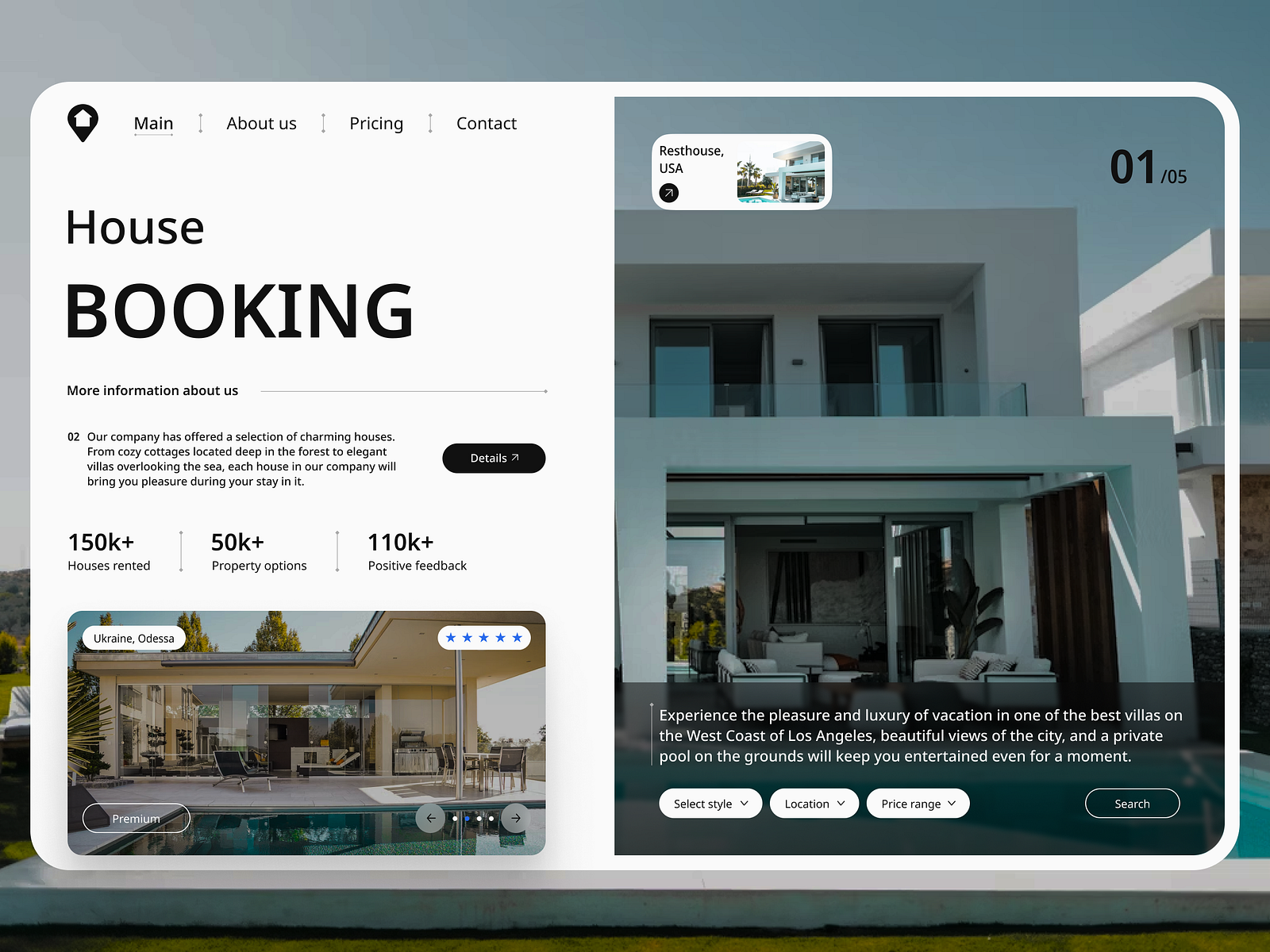 House Booking | Concept shot by Nikita Gorbunov on Dribbble