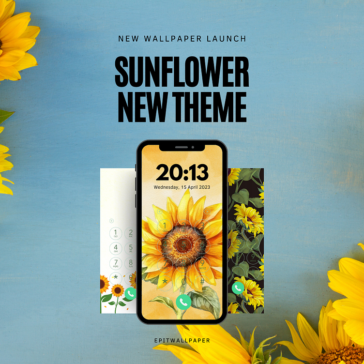 Sunflower Theme Wallpaper by Epitswallpaper on Dribbble
