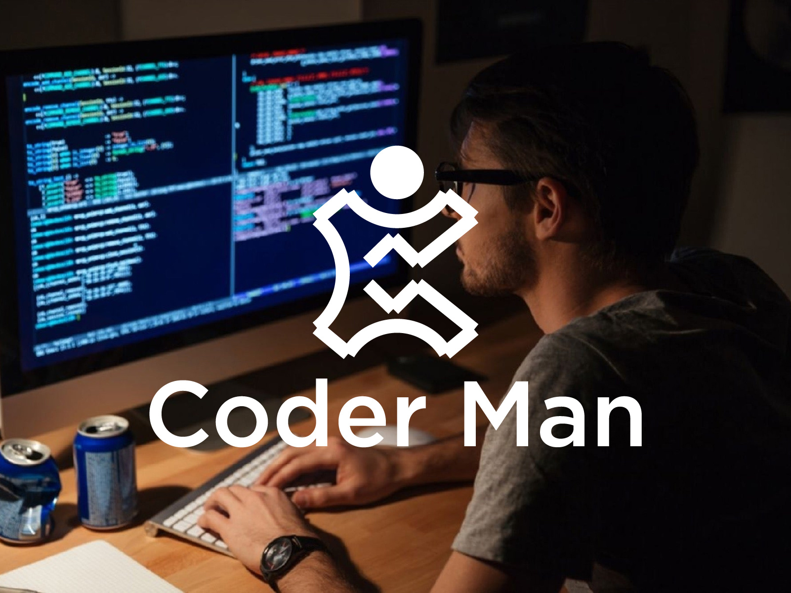 Coder Man Logo | Coding Logo | Branding by Sajal Saha | logo designer ...