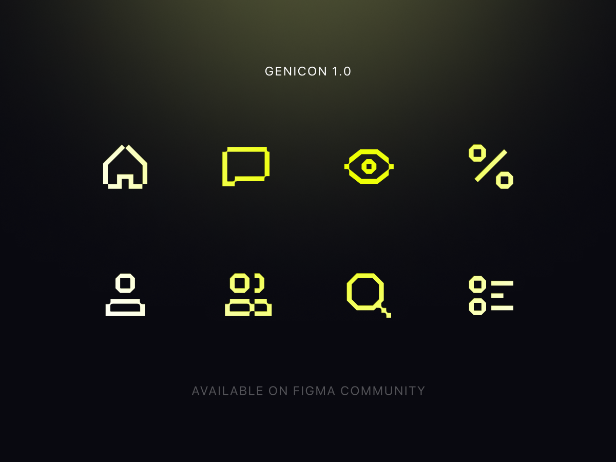 Genicon - New Futuristic Icon Pack by Helmi Ismail on Dribbble