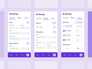 Browse thousands of UI Settings images for design inspiration | Dribbble
