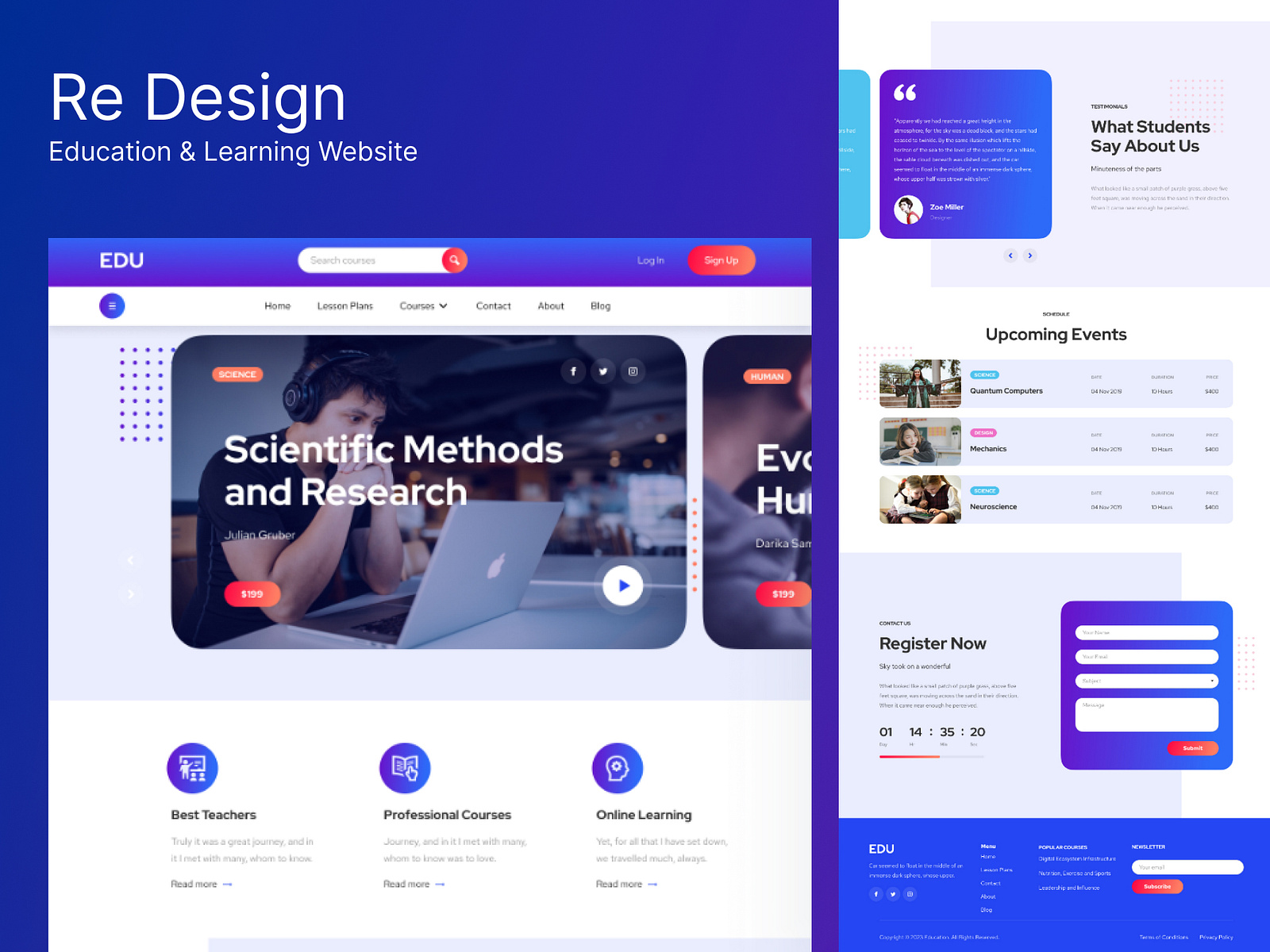 Education Learning Website Design by Osman Goni on Dribbble