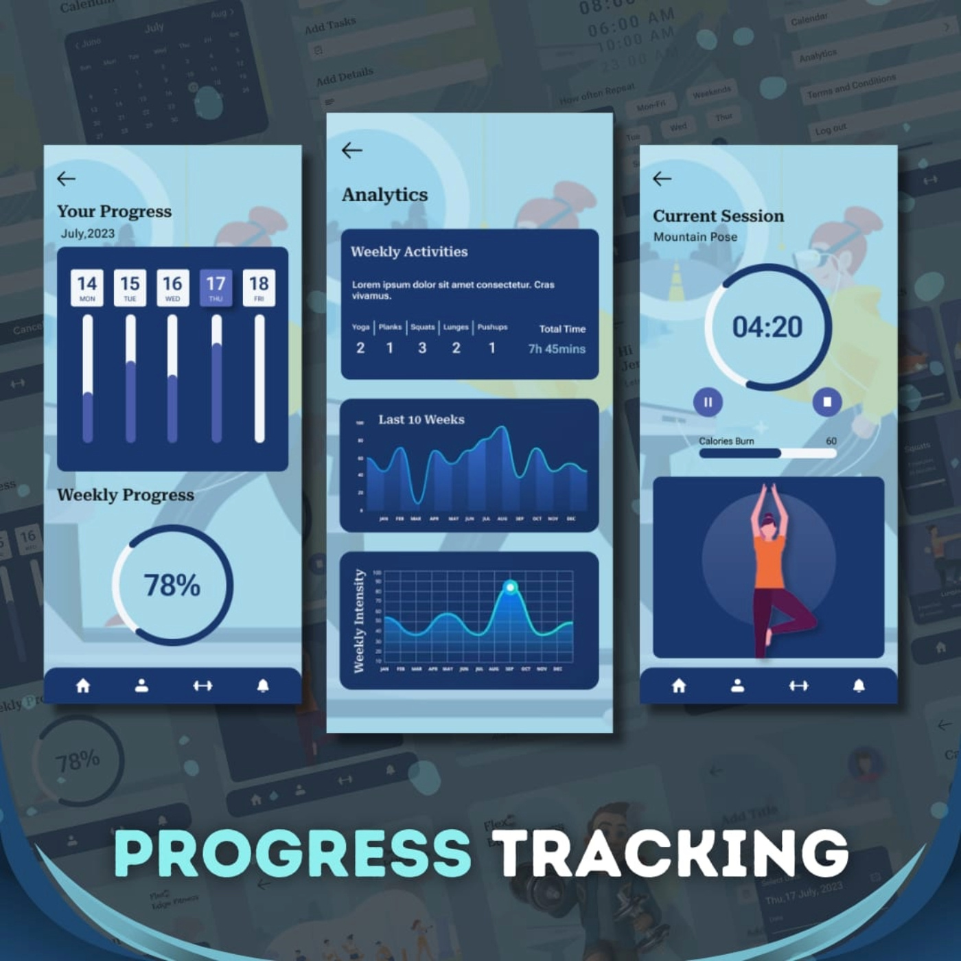 Flexi Edge fitness App by Javeria Shahid on Dribbble